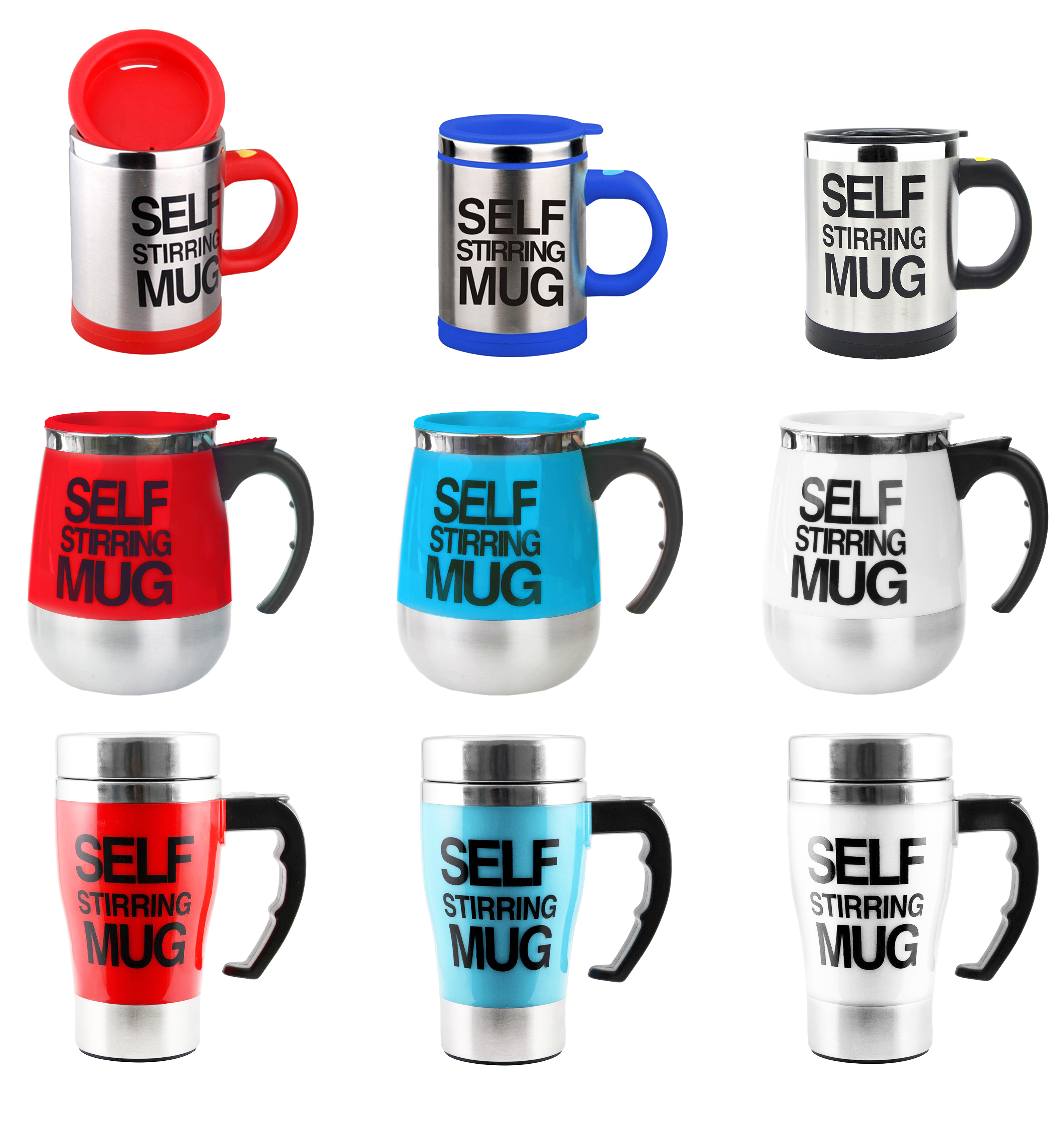 Self Stirring Mug Cup Lazy Auto Self Work Office Desk Car Gift Stir Tea ...