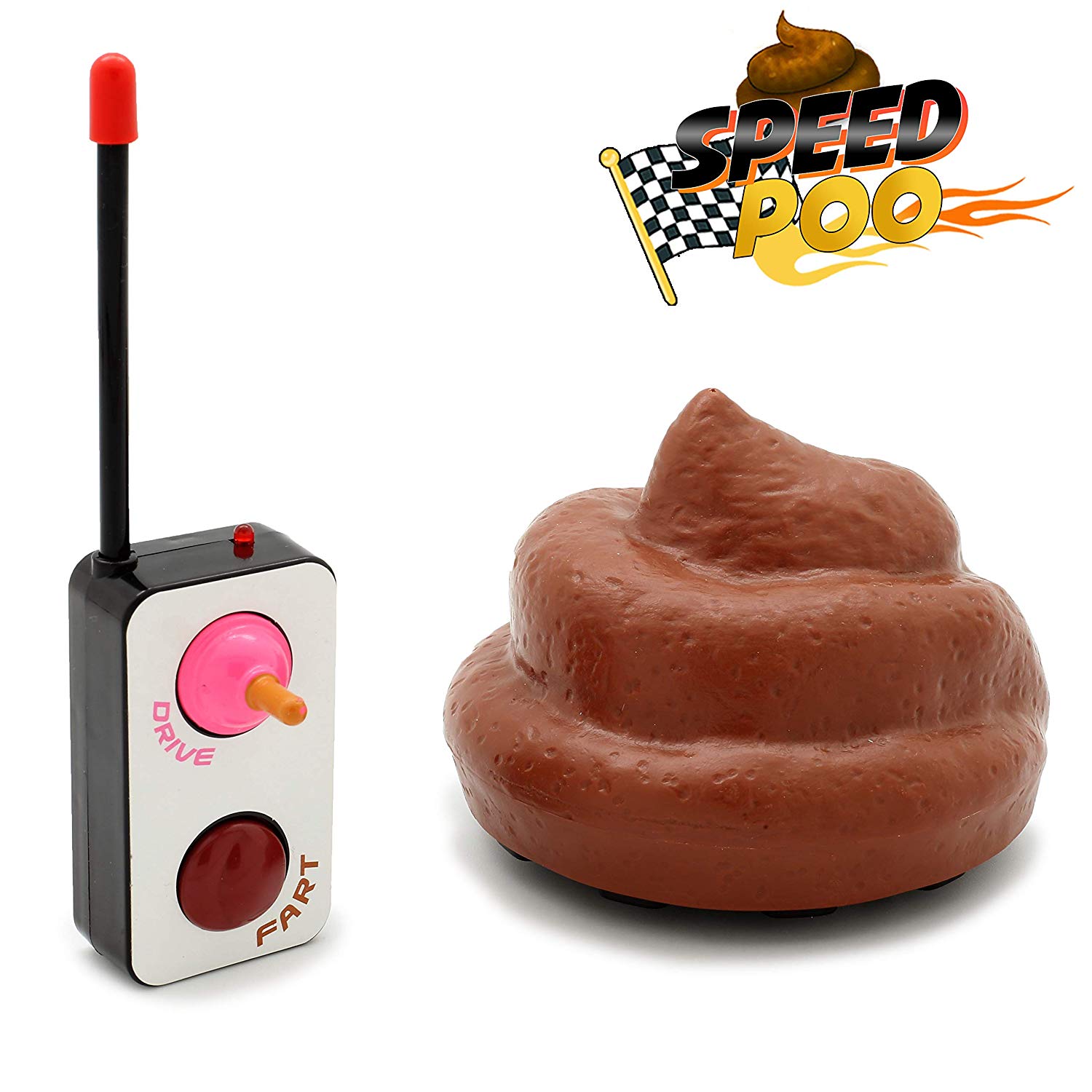 Hilarious Speedy Remote Control Speed Poo Family Fun Drive and Spin Fun ...