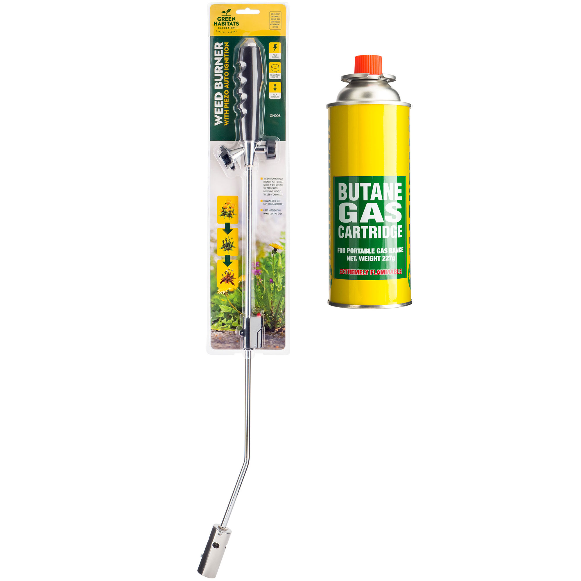 Weed Killer Remover Burner Wand Butane Gas Blowtorch Garden Patio Stone ...